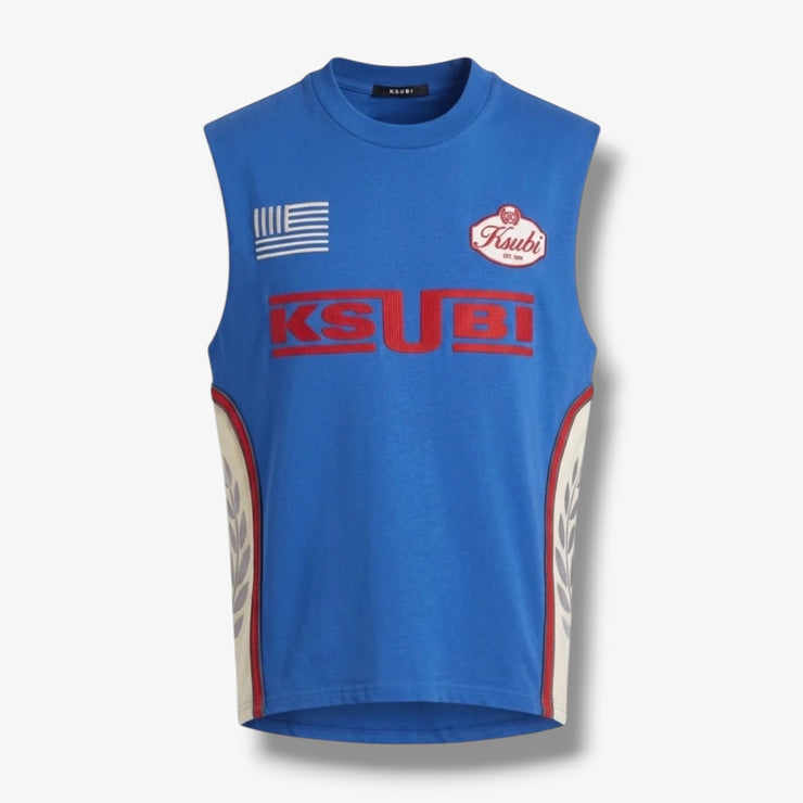 Ksubi Zoom Excess Cut Off Bolt Tee Blue – Sneaker Junkies