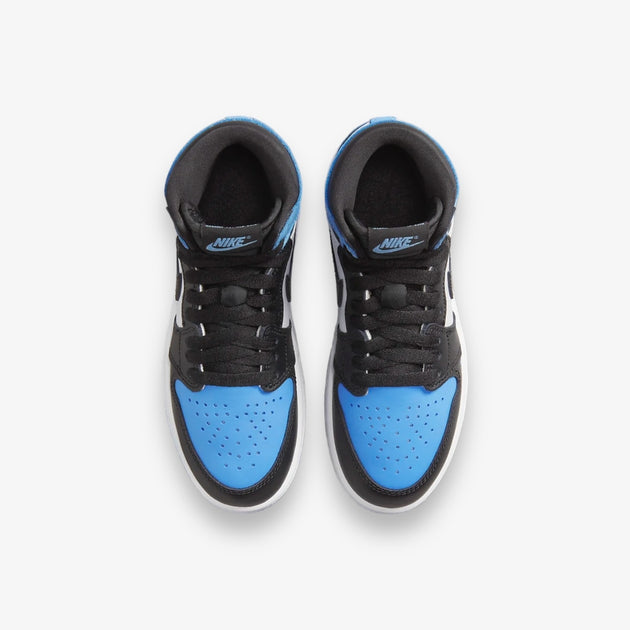Air Jordan 1 Retro High OG (PS) University Blue Black White FD1412-400 ...