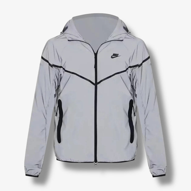 Nike Sportswear Reflective Tech Jacket Silver Black FZ7585-035 ...