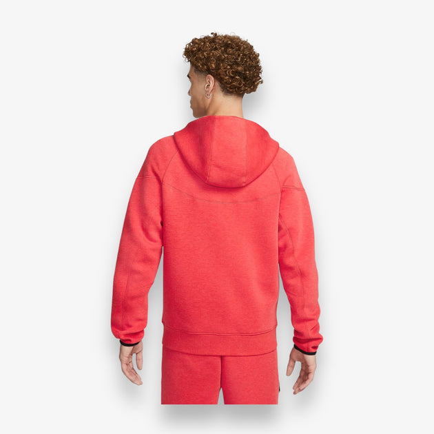 NIKE SPORTSWEAR TECH FLEECE WINDRUNNERLT UNIV RED HTR/BLACK FB7921-672 ...