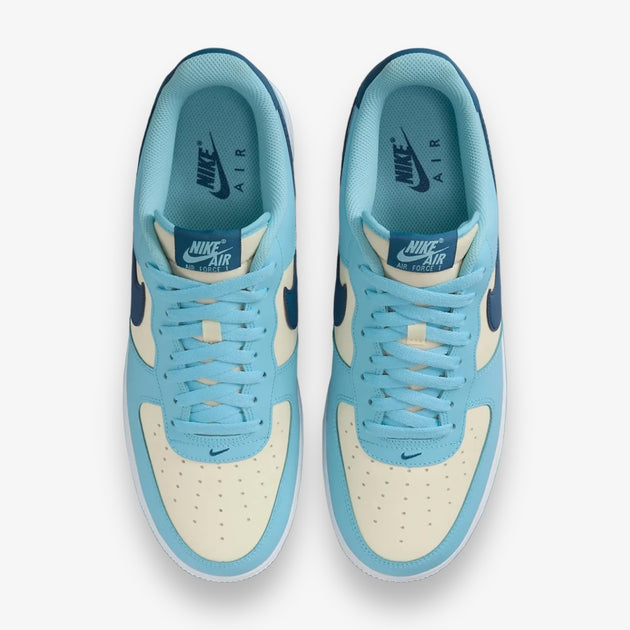 NIKE AIR FORCE 1 '07 AQUARIUS BLUE/COURT BLUE-COCONUT MILK HF4837-407 ...