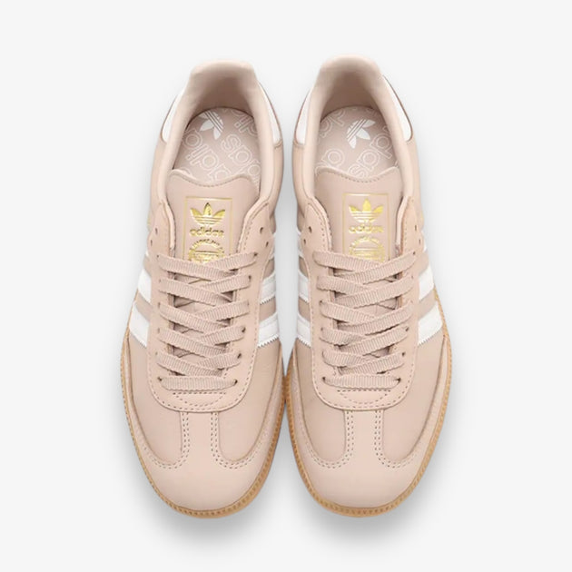 Women's Adidas Samba OG White Taupe Gold IE6523 – Sneaker Junkies
