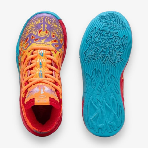 Puma LeMelo Ball MB.04 Phoenix PS Puma Red Orange Glow Pre School Size ...
