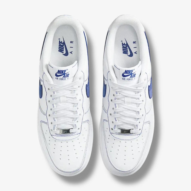 Nike Air Force 1 '07 LV8 White Deep Royal Blue HQ2037-100 – Sneaker Junkies