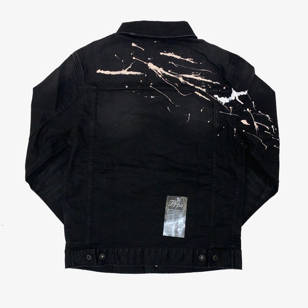 PRPS Paint Splatter Denim Jacket Black – Sneaker Junkies