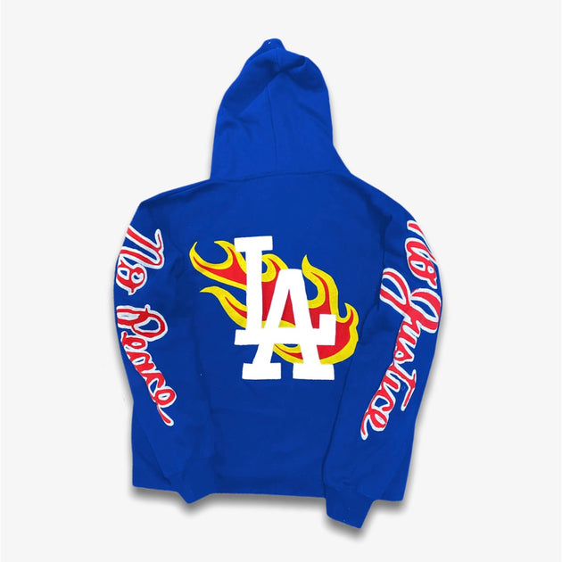 Homme Femme X Kool Kiy LA Riots Hoodie Blue – Sneaker Junkies