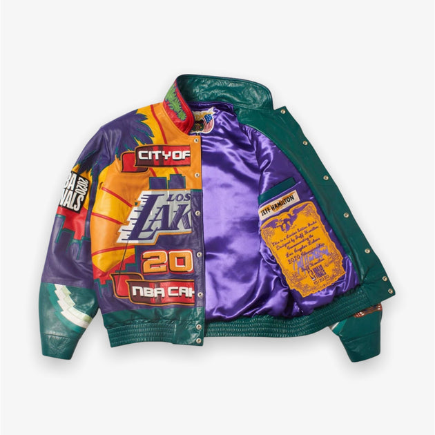 Jeff Hamilton Lakers 2020 Championship Jacket Genuine Leather – Sneaker ...